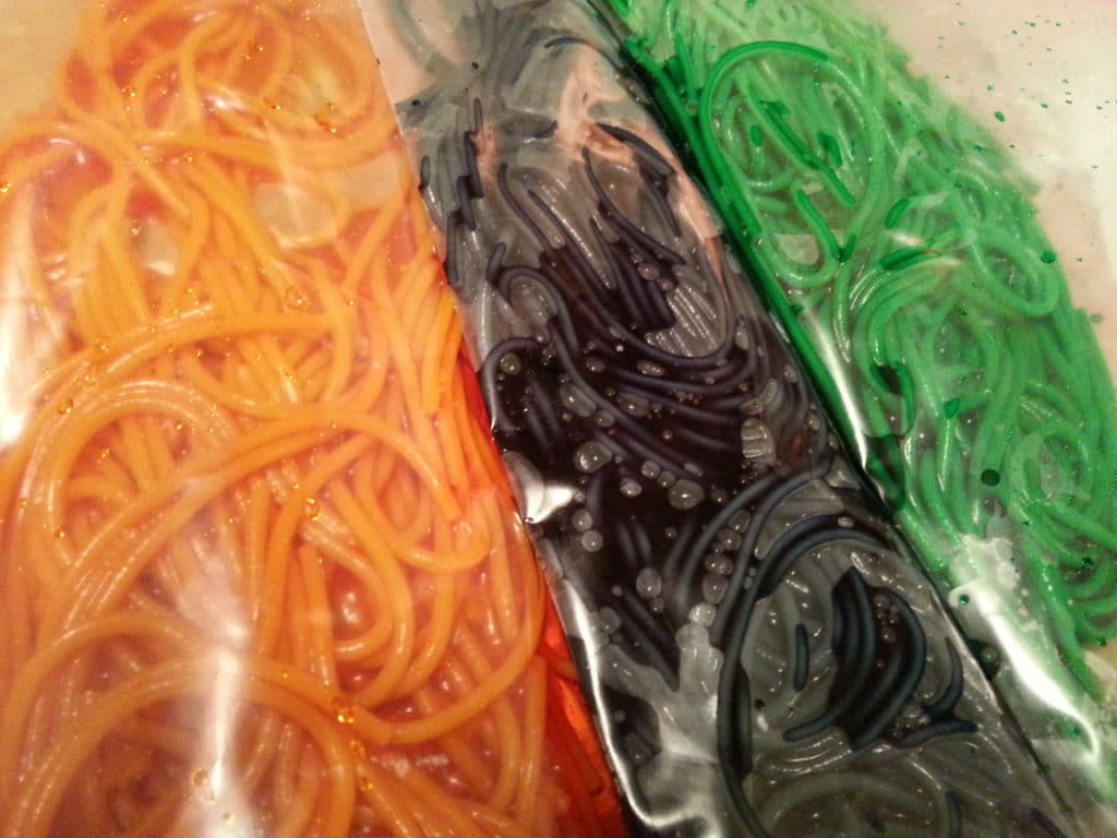 Halloween Spaghetti: Sensory Play & Spooky Meal Ideas