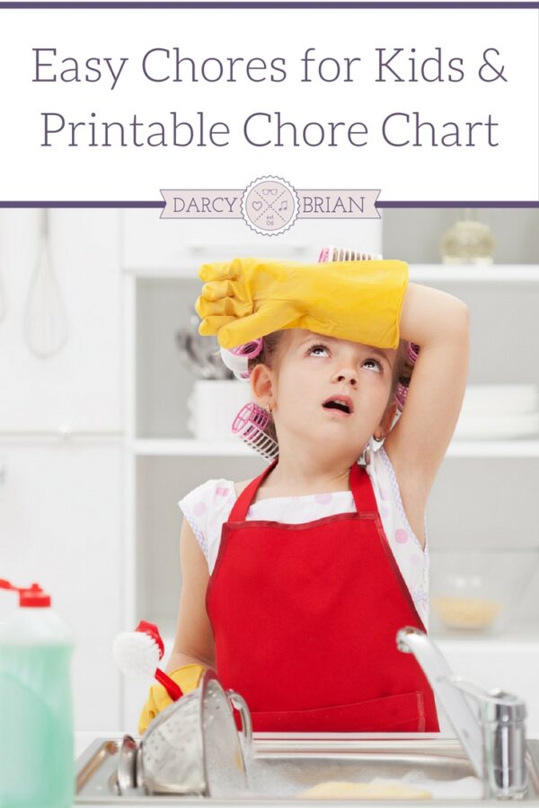 Easy Chores For Kids With Printable Chore Chart