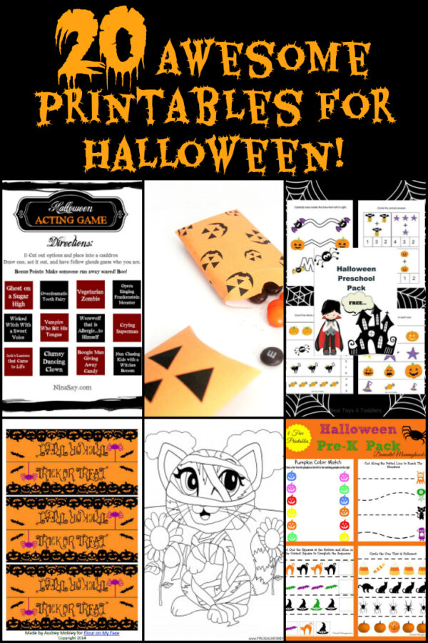 20 Free Halloween Printables for Family Fun Activities