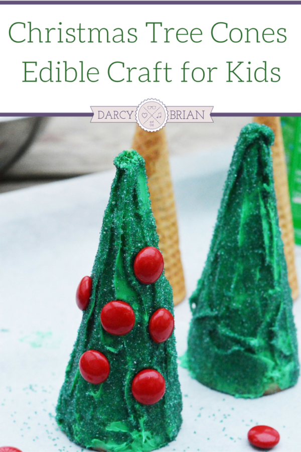 Edible Christmas Craft for Kids: Christmas Tree Cones