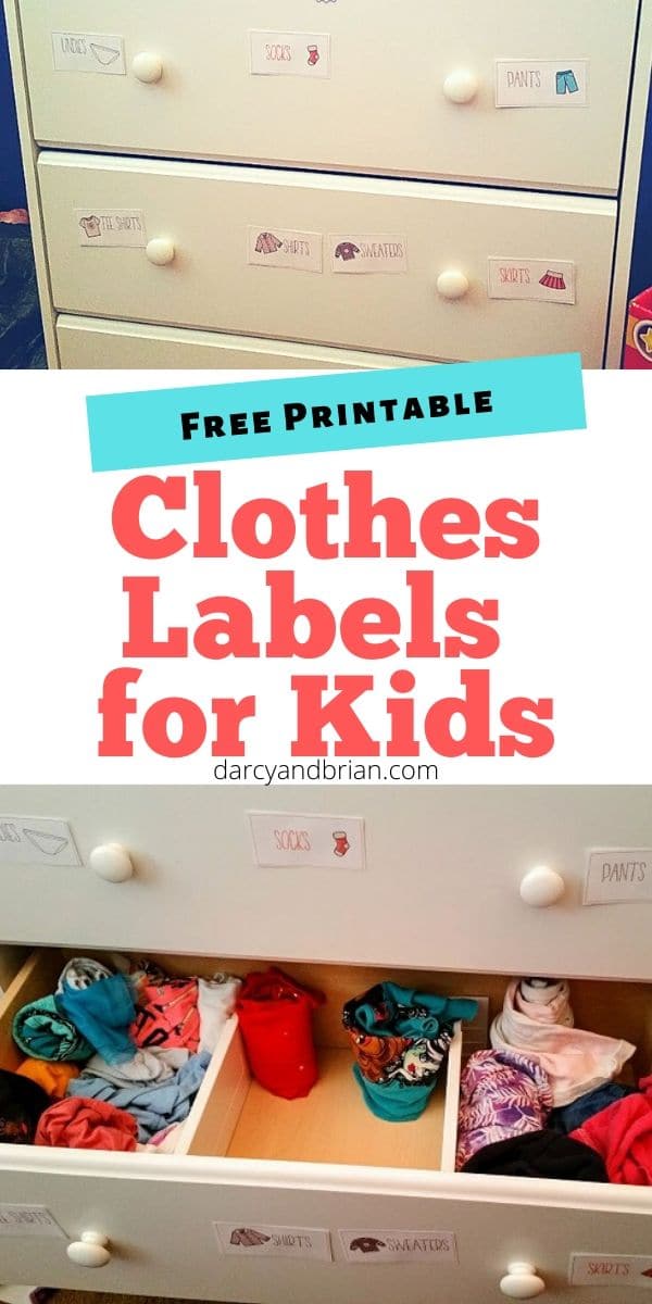 Printable Labels For Organizing Kids Clothes Plus Tips
