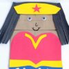 Wonder Woman Paper Bag Puppet Craft for Kids