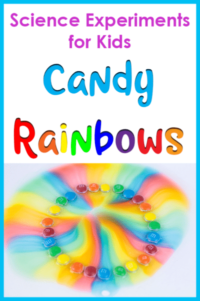 M&M Candy Rainbow Science Experiment for Kids