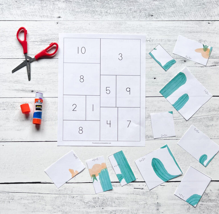 Free Cowboy Math Picture Puzzles - Fun Educational Printables