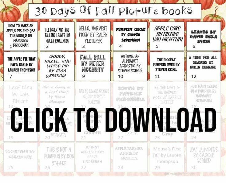 30 Fall Picture Books for Preschoolers