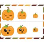 Pumpkin Size Sorting Printable Activity for Kindergarten