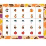 Fall Counting Mats 1-10 Printable
