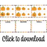 Pumpkin Size Sorting Printable Activity for Kindergarten
