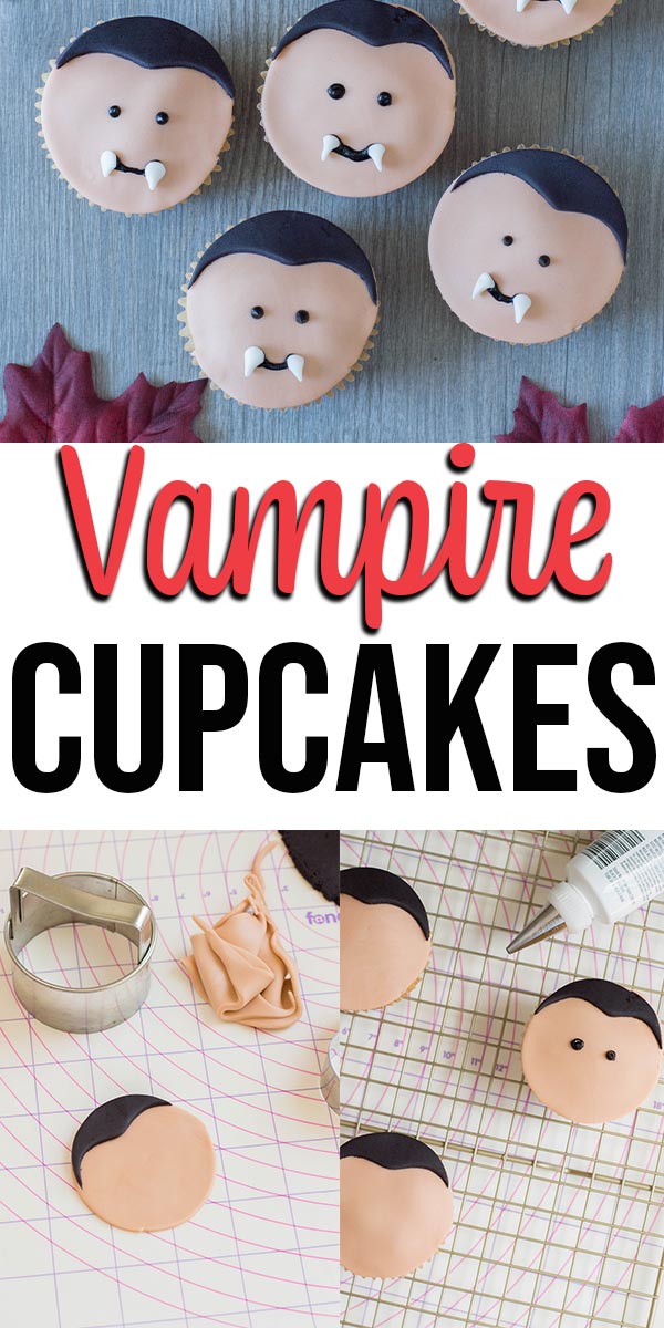 Vampire Cupcakes Tutorial for Halloween