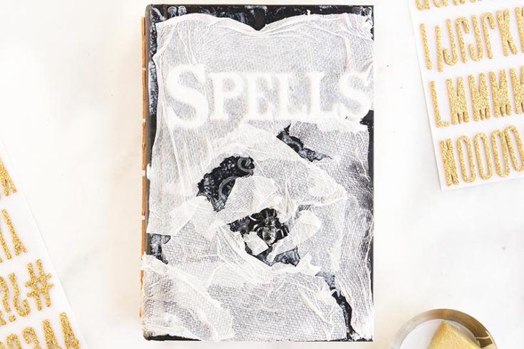 DIY Spell Book Cover Craft | Halloween Book Decor