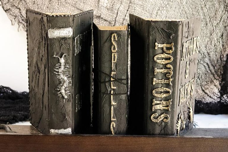 DIY Spell Book Cover Craft | Halloween Book Decor