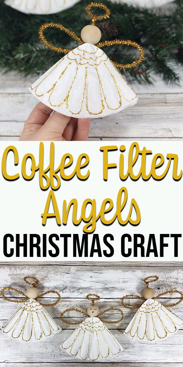 Coffee Filter Angels Christmas Ornament Craft