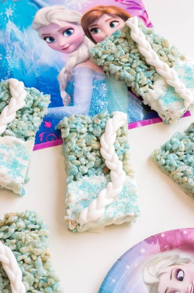 Disney Frozen Inspired Elsa Rice Crispy Treats Recipe