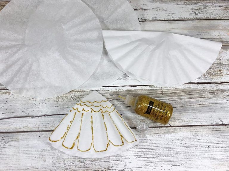 Coffee Filter Angels Christmas Ornament Craft