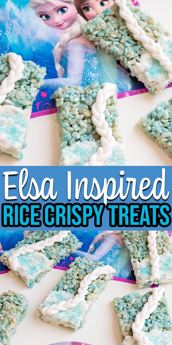 Disney Frozen Inspired Elsa Rice Crispy Treats Recipe