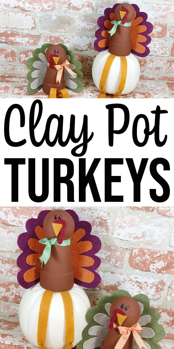 Clay Pot Turkeys Thanksgiving Craft