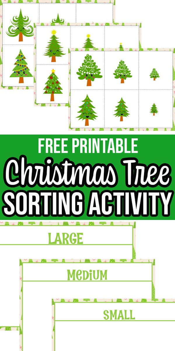 Printable Christmas Tree Sorting Activity | Preschool Math