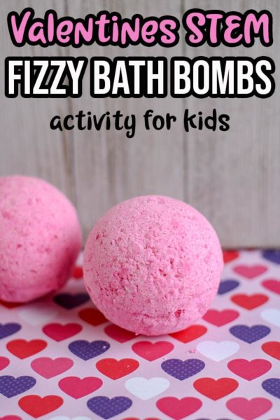 DIY Pink Fizzy Bath Bombs [Valentines Stem Activity]
