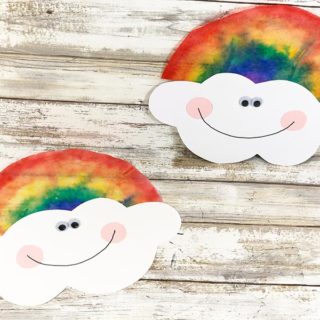Coffee Filter Rainbow Craft for Kids