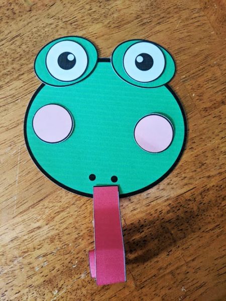 Frog Paper Bag Puppet Spring Craft for Kids