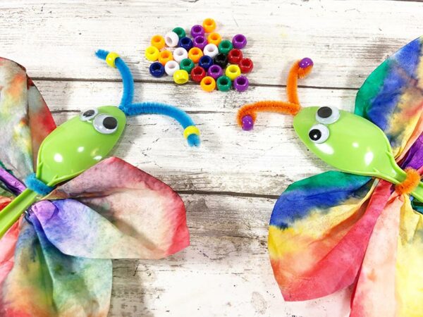 Coffee Filter Dragonfly Craft for Kids