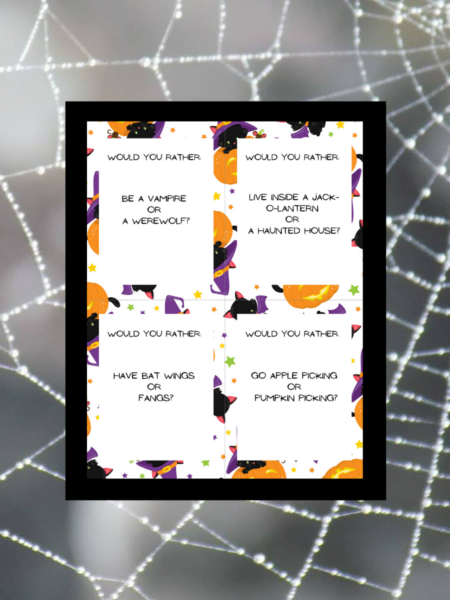 Halloween Would You Rather Questions for Kids | Free Printable