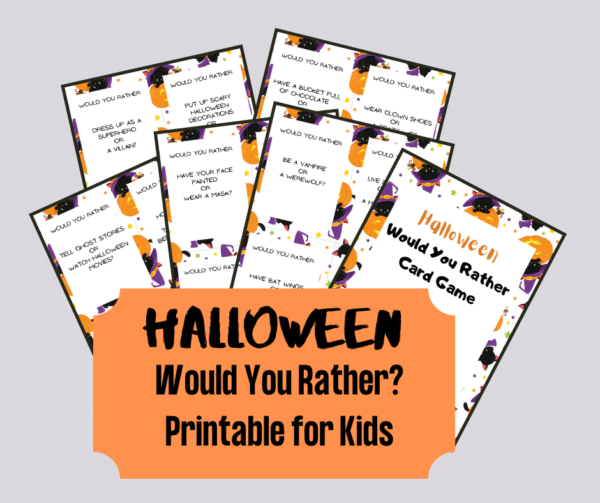 Halloween Would You Rather Questions for Kids | Free Printable