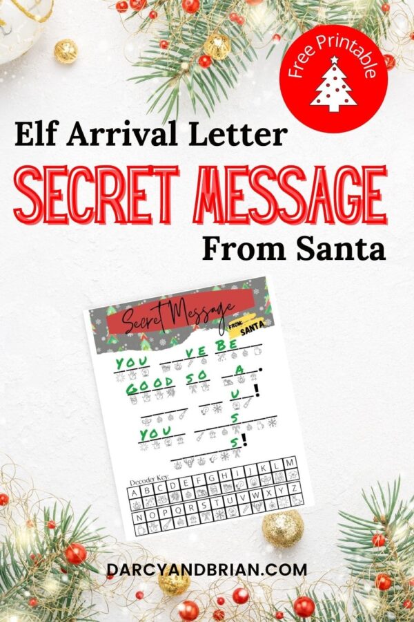 Elf on the Shelf Secret Message From Santa | Free Printable Letter