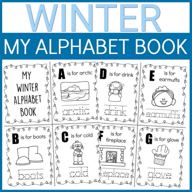 Teach Letter Sounds To Your Child With This Fun Winter Alphabet Booklet