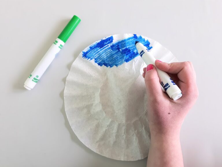 Coffee Filter Earth Craft for Kids | Earth Day Craft