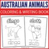 Australian Animals Printable Coloring Pages and Activities