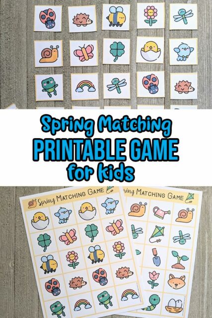 Printable Spring Matching Game