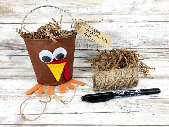 Thankful Turkey Bucket Craft