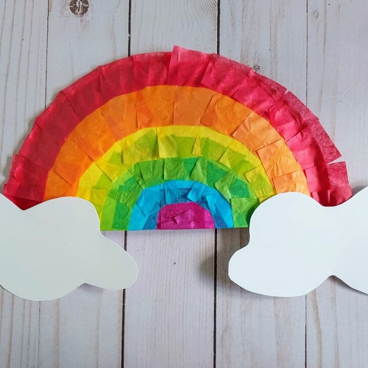 Paper Plate Rainbow Craft for Kids
