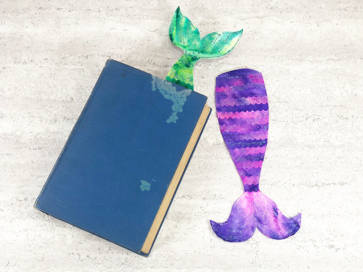 Coffee Filter Mermaid Craft for Kids