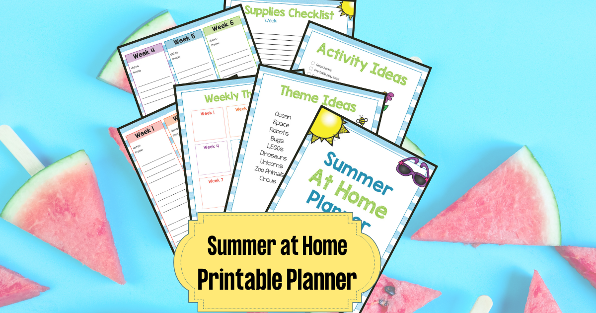 How to Plan Summer Camp At Home Printable Planner