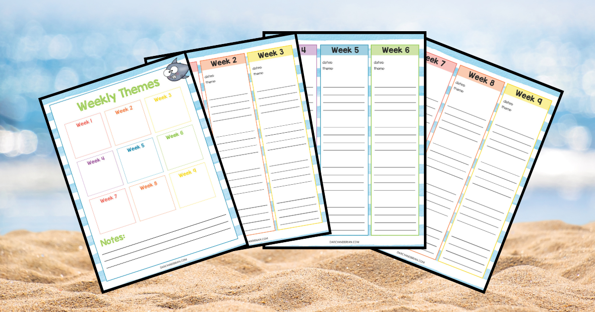 How to Plan Summer Camp At Home Printable Planner