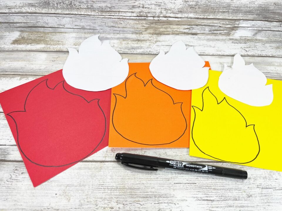 Popsicle Stick Campfire Craft With Printable Template