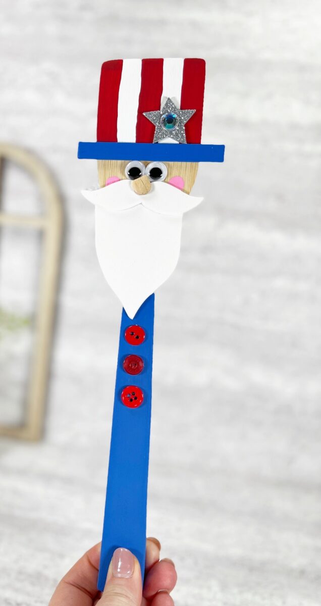 Wooden Spatula Uncle Sam Craft for Kids