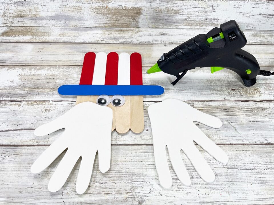 Popsicle Stick Uncle Sam Craft for Kids