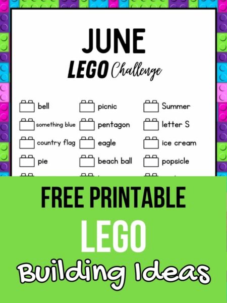 June LEGO Building Challenge Ideas for Kids [Free Printable]