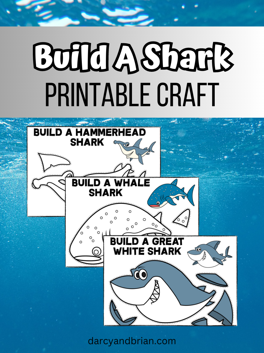 Build a Shark Printable - Engaging Fine Motor Skills Craft