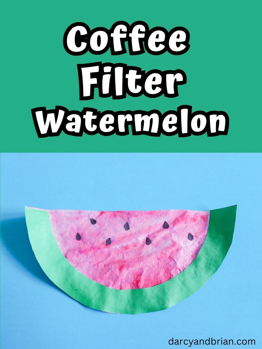 Tissue Paper Watermelon Craft for Kids - Easy & Fun!