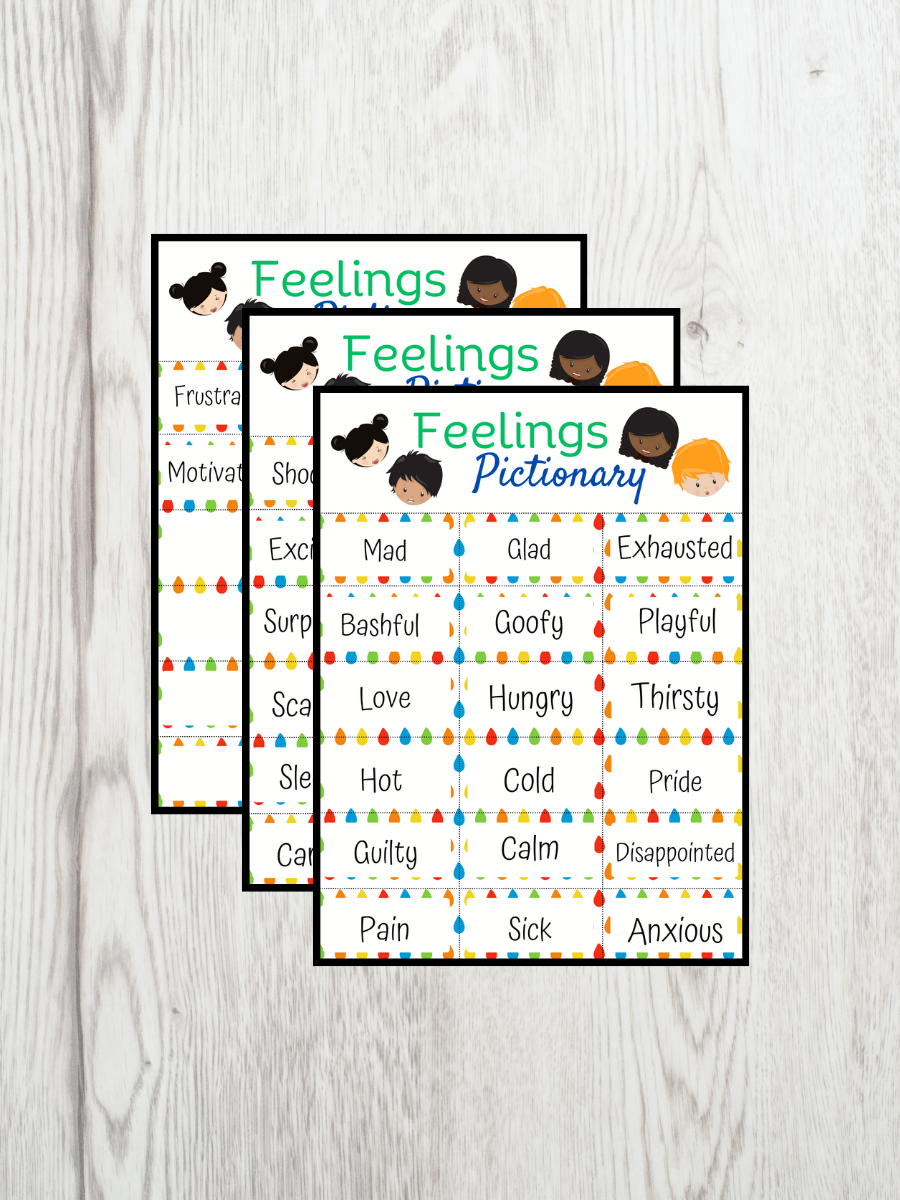 Feelings Pictionary Printable Game | Drawing & Guessing Game