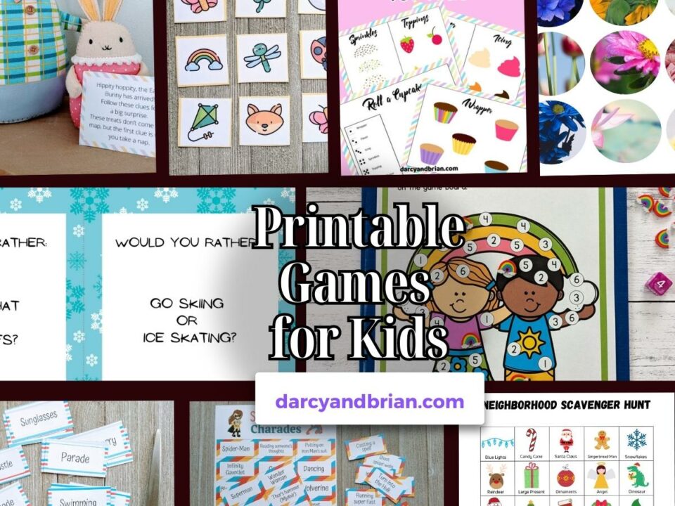 Printable Games for Kids | Fun Ideas to Keep the Kids Entertained