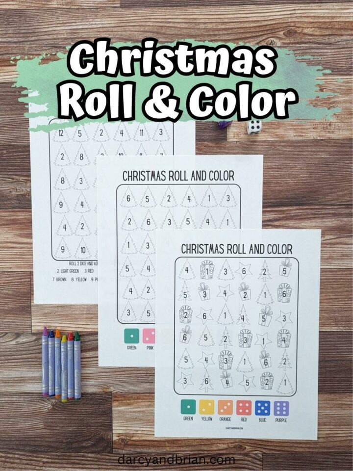 Fun Fall Roll and Color Printable Dice Game for Preschool