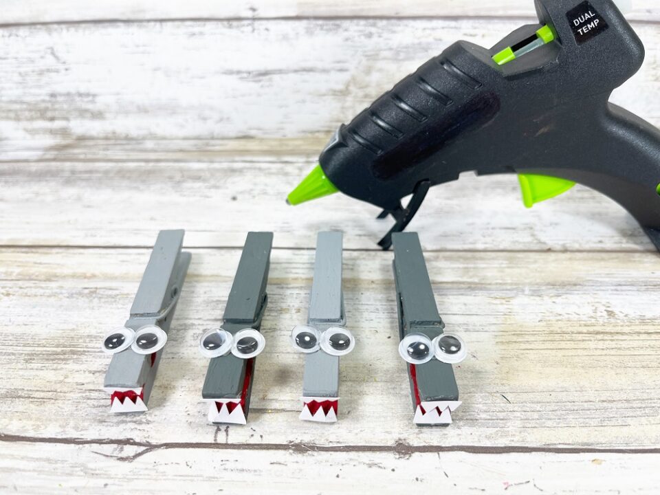 Shark Clothespin Craft for Kids | Get Creative this Shark Week!