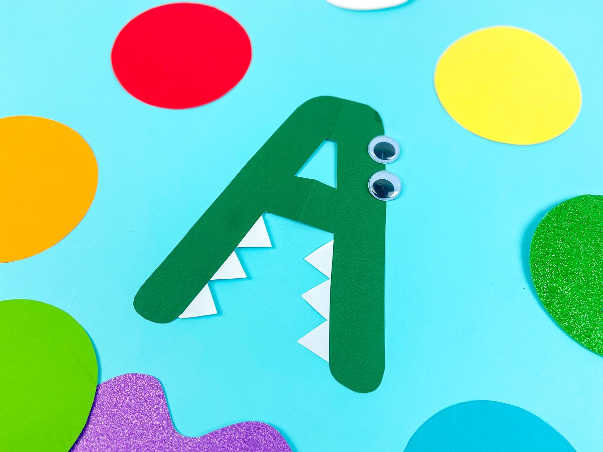 Letter A Alligator Craft | Easy Alphabet Craft for Preschoolers