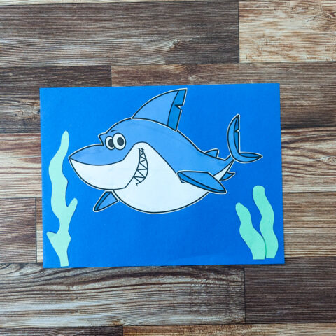 Build a Shark Printable - Engaging Fine Motor Skills Craft
