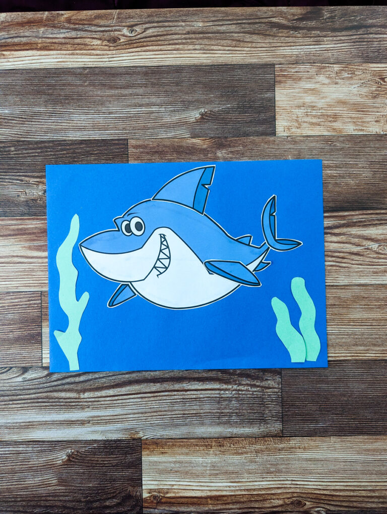 Build a Shark Printable - Engaging Fine Motor Skills Craft
